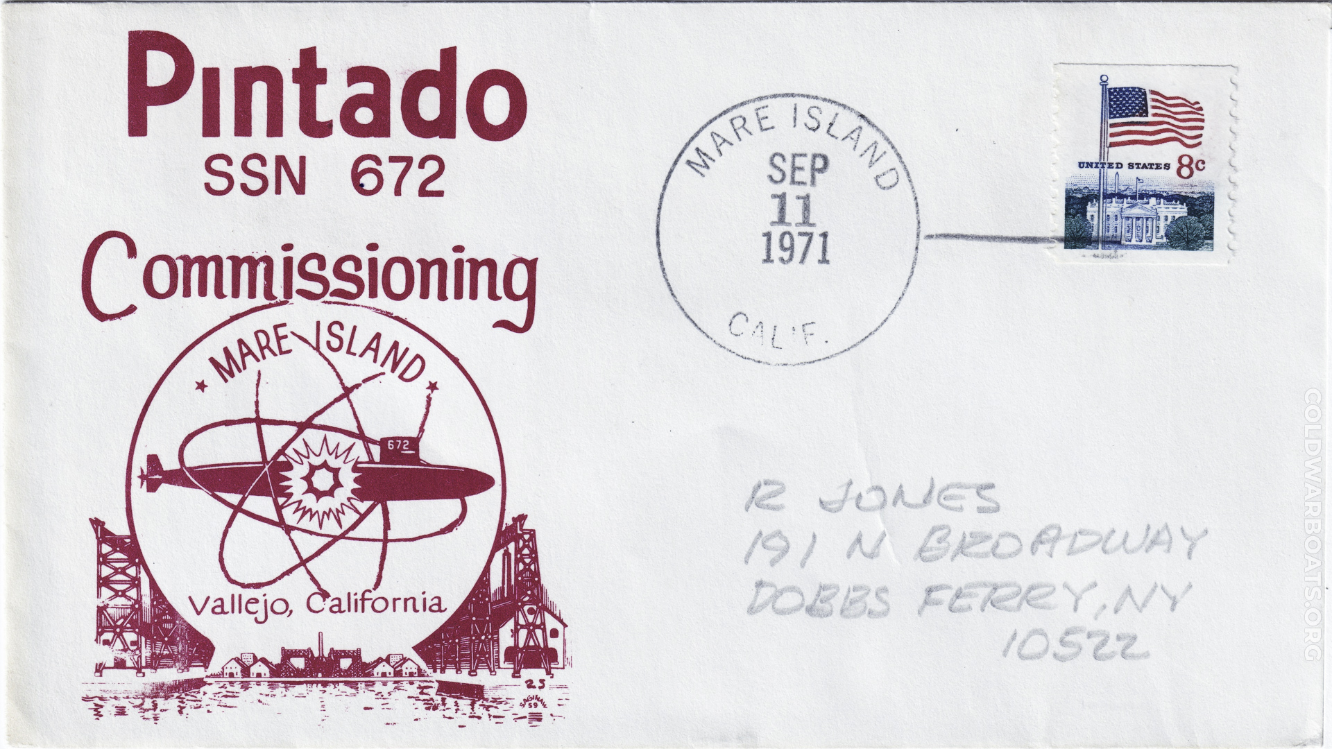 USS PINTADO (SSN 672) Postal Covers